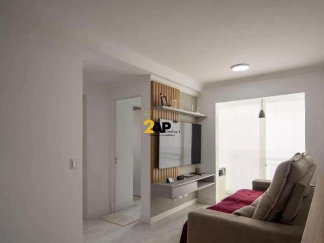 Apartamento de 55m² com 2 dormitórios, 1 suíte e 1 vaga de garagem em condomínio, porteira Fechada n