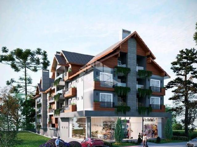 Apartamento de 68m², 2 suítes, sacada com churrasqueira em frente a Igreja Matriz de Canela
