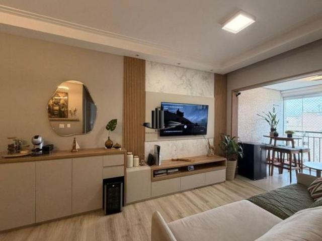 Apartamento de 70m², 2 dormitórios 1 suíte e varanda gourmet Porteira Fechada