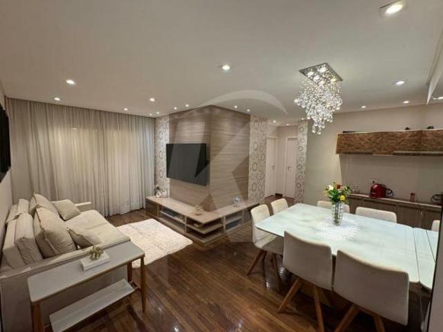 Apartamento de 86 mts², 3 quartos 1 suíte, 2 vagas, totalmente mobiliado, em Santa Teresinha