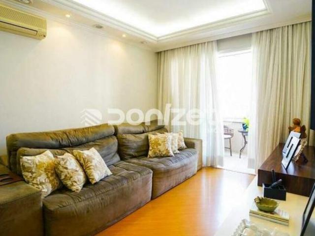 Apartamento de 90 m² com 3 quartos em Vila Santa Teresa, Santo André – 2 vagas, mobiliado, aceita fi