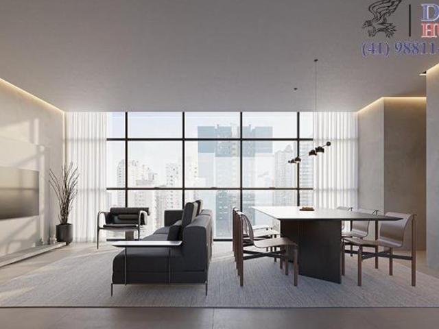 Apartamento de 92.6m² no bairro Bigorrilho, com 2 suítes, 3 banheiros e 2 vagas de garagem