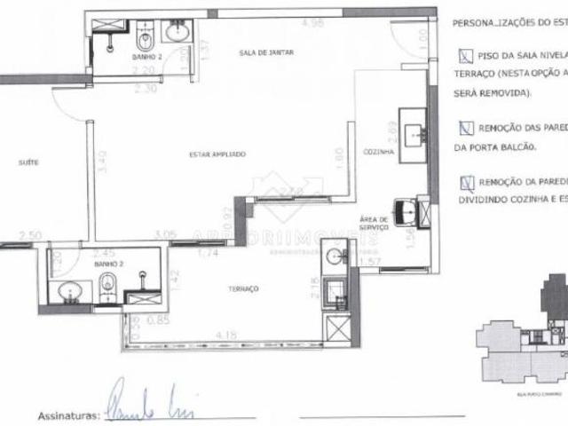 Apartamento de 01 Dormitórios 63,27m² por R$ 648.000,00 no Campestre Santo André SP