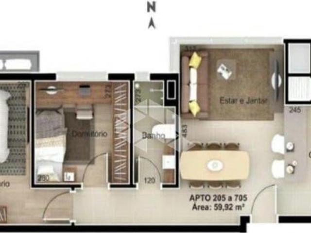 Apartamento de 02 dormitórios com uma nova porposta de modelo de vida