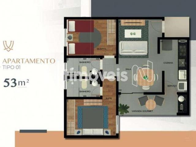 Apartamento de 02 quartos com elevador no Castelo!