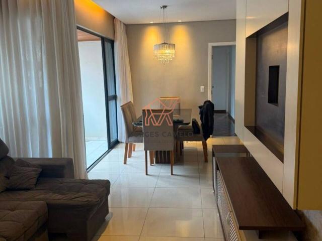 Apartamento de 105 m² na Vitório Magnavacca Estoril Belo Horizonte MG, aluguel por R$ 4.300/mês