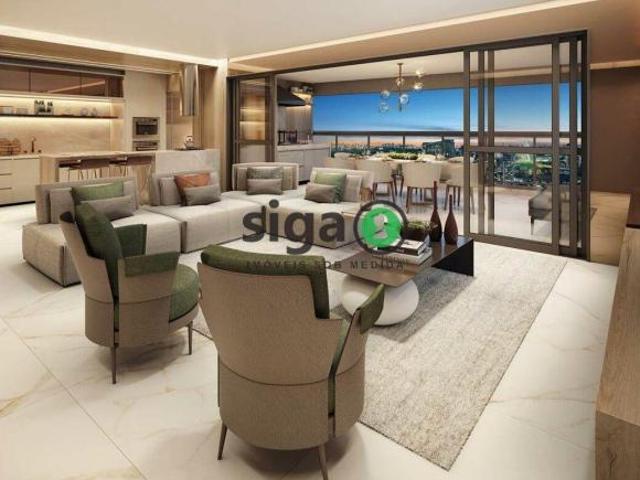 Apartamento de 107m² com 3 vagas no Brooklin com Lazer de Clube e a 200 metros do Metrô