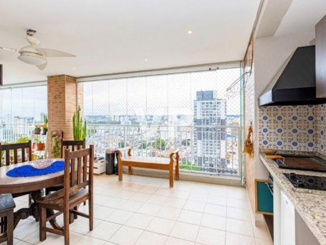 Apartamento de 115 m² com varanda gourmet e lazer completo no Alto da Boa Vista
