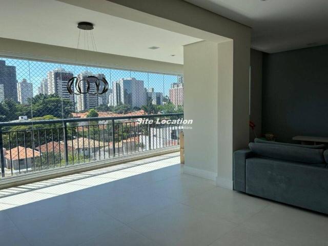 Apartamento de 117 m² Brooklin São Paulo, aluguel por R$ 9.000/mês