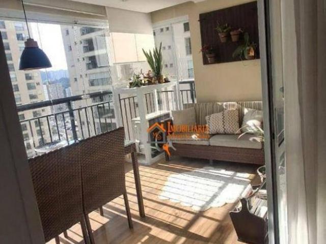 Apartamento de 122 metros no Condominio Cidade Maia Torre Orquidea vista para praça andar alto