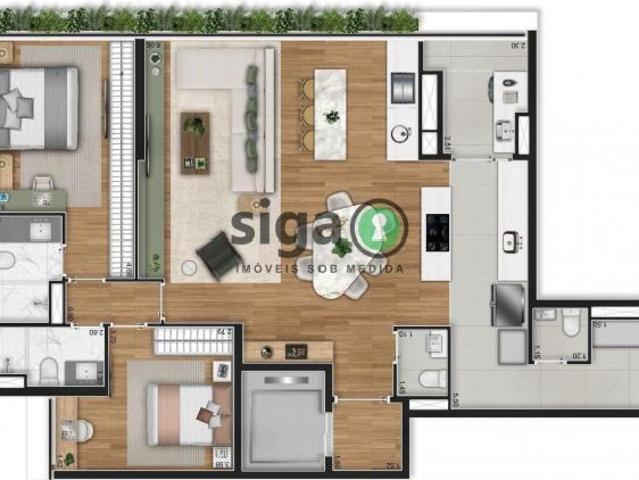 Apartamento de 124m² com 2 suítes no Alto de Pinheiros e alto padrão de exclusividade