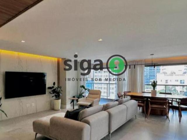 Apartamento de 141m2 à venda no Brooklin, com 03 suítes e 2 vagas