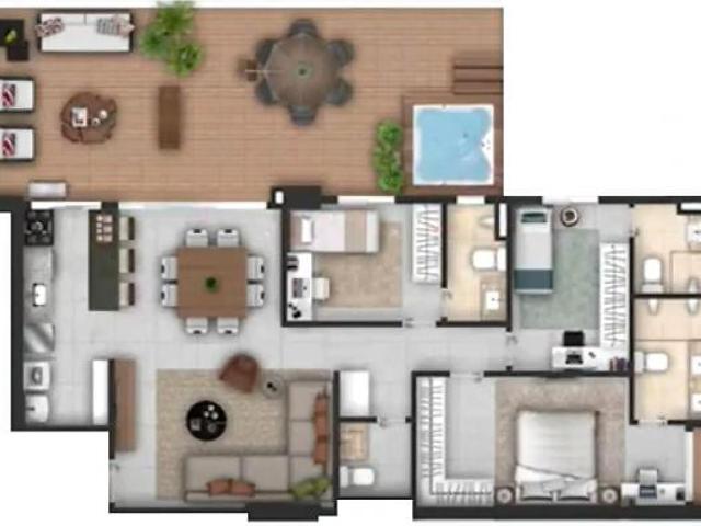 Apartamento de 147m² com 03 suítes á venda no Residencial Copas do Bosque Setor Oeste Goiânia/ G
