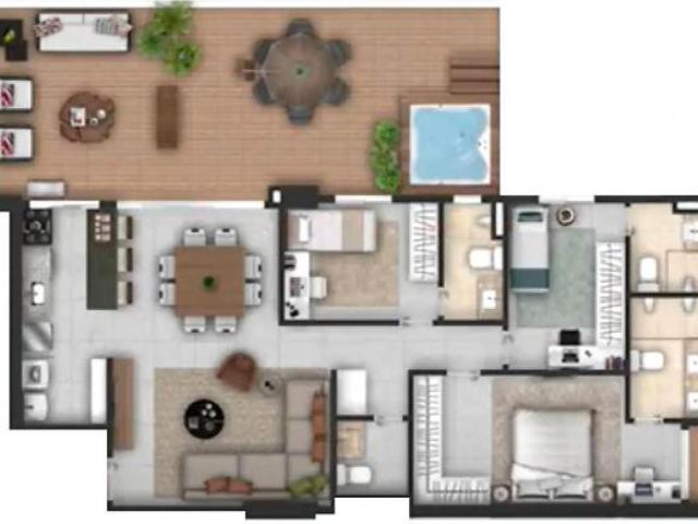 Apartamento de 147m² com 03 suítes á venda no Residencial Copas do Bosque Setor Oeste Goiânia/ G
