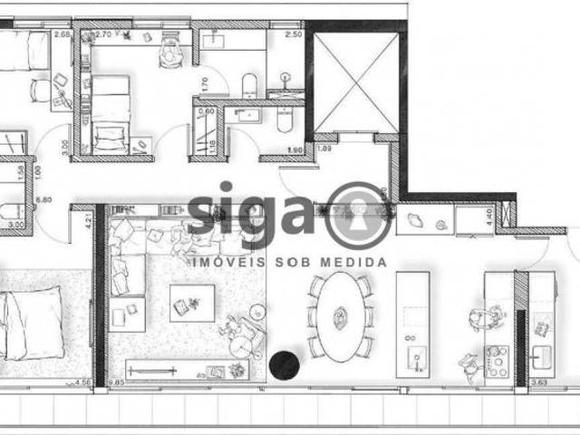 Apartamento de 148m² em localização privilegiada na Vila Madalena com vista permanente