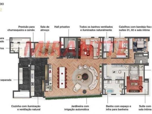 Apartamento de 156.3m² com 4 quartos