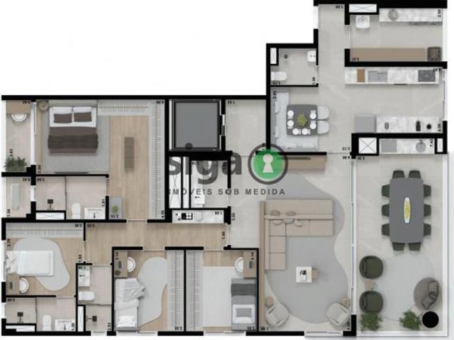 Apartamento de 178m² no Alto da Lapa com 3 suítes e sofisticação em cada detalhe