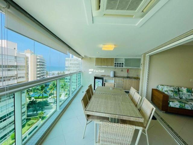 Apartamento de 186 m² Riviera de São Lourenço Bertioga, à venda por R$ 7.400.000 ou aluguel por R$ 23.000/mês