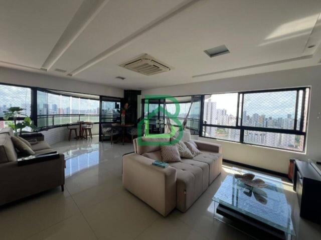 Apartamento de 187 m² na Beira Rio Madalena Recife PE, à venda por R$ 2.200.000 ou aluguel por R$ 13.000/mês