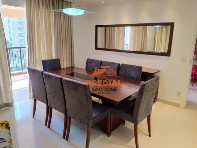 Apartamento de 194 m² com 4 dormitórios, varanda gourmet e 3 vagas no Aquarius Resort
