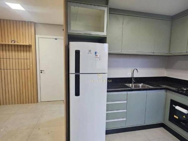Apartamento de 1 dormitório à venda no Cajuru | Totalmente mobiliado e decorado com Sacada |34m²| R