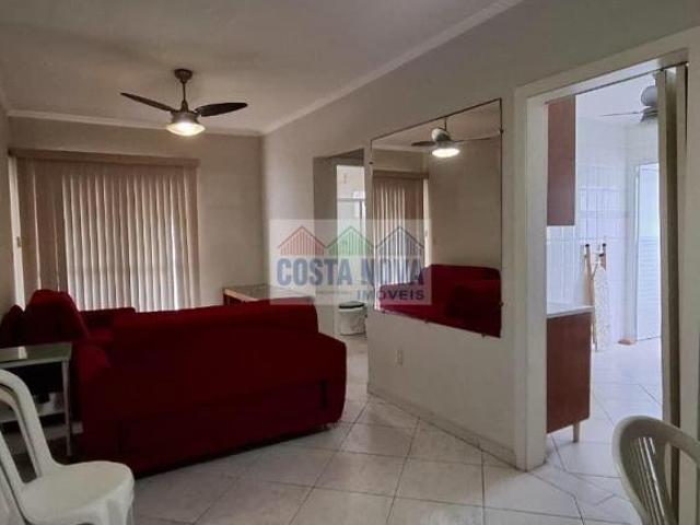 Apartamento de 1 dormitório semimobiliado com vista mar na Aviação Praia Grande