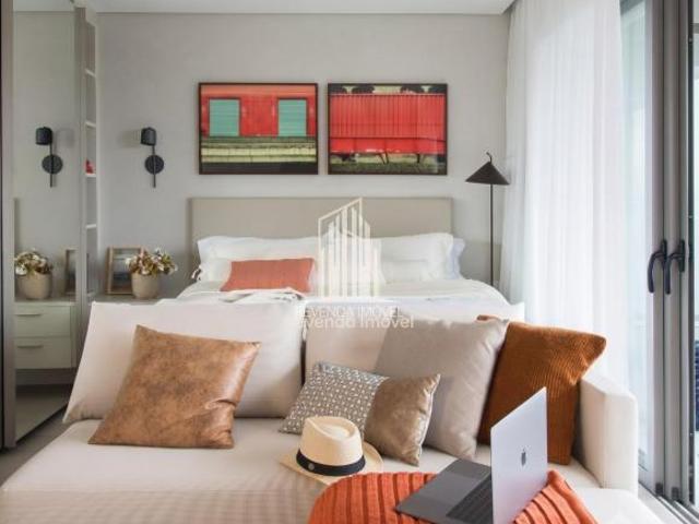 Apartamento de 1 quarto à venda em Cerqueira César, São Paulo SP: 1 suíte, 1 sala, 1 banheiro, 42,38