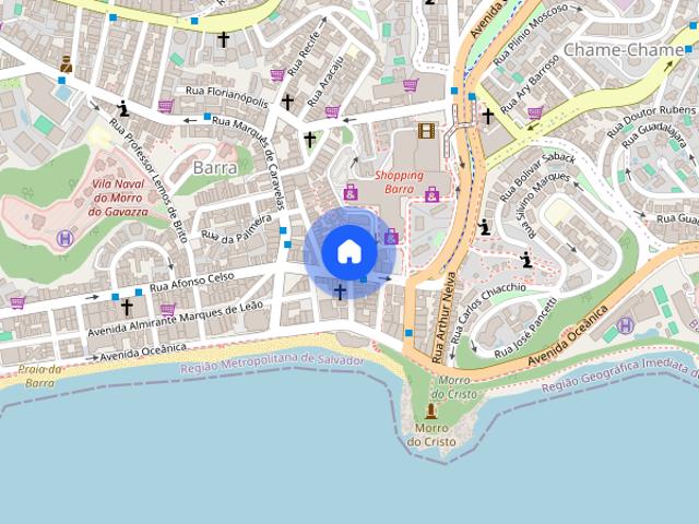 Apartamento de 1 quarto para locação com Vista Maravilhosa na Barra!