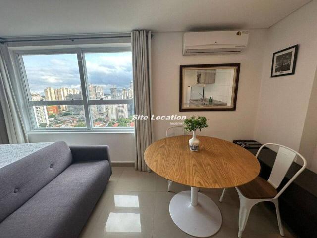 Apartamento de 27 m² Brooklin São Paulo, aluguel por R$ 3.700/mês