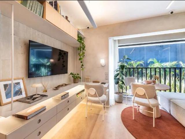 Apartamento de 24 m², 1 dormitório com varanda, 150 metros da estação pinheiros