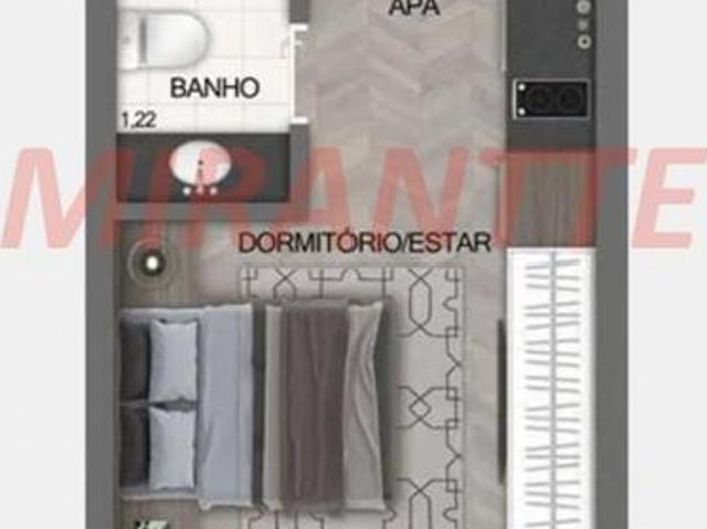 Apartamento de 25m² com 1 quartos
