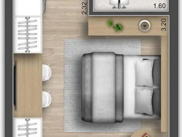 Apartamento de 26 m² com 1 quarto à venda no Butantã