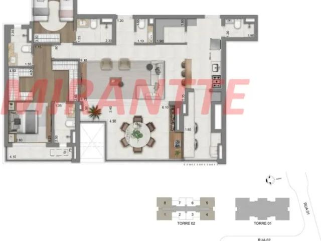 Apartamento de 270m² com 3 quartos em Brooklin