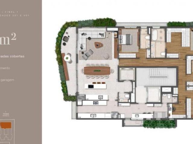 Apartamento de 276 m² com 4 quartos à venda em Batel