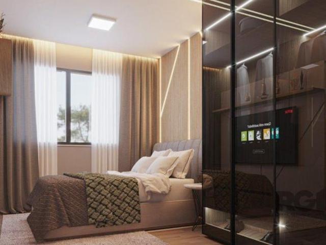 Apartamento de 2 dormitórios sendo um suíte e com sacada no bairro Cristal