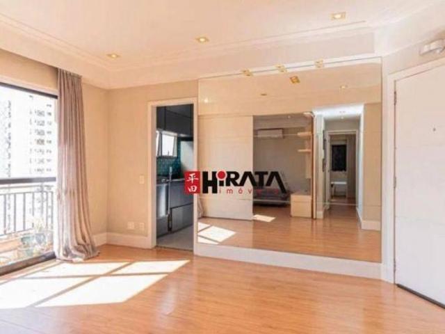 Apartamento de 2 dormitórios sendo uma 1 suítes, semi mobiliado, no coração do Brooklin