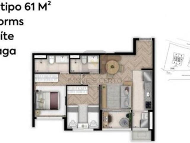 Apartamento de 2 quartos com suíte e vaga na Bela Vista, Osasco SP: seu novo lar te espera!