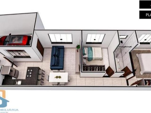 Apartamento de 2 quartos e 1 vaga de garagem no Residencial Bethânia