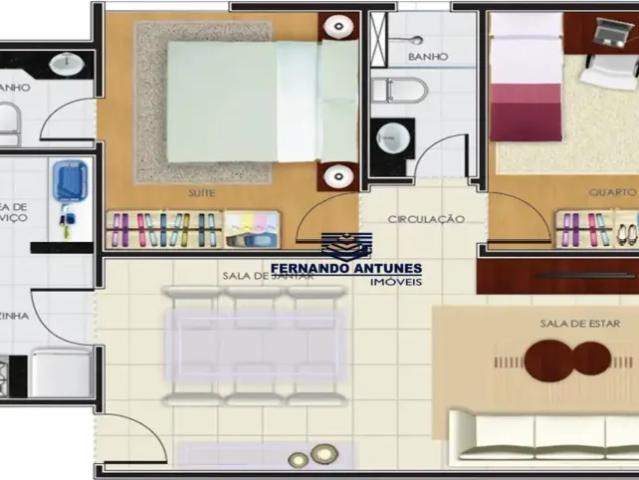 Apartamento de 2 quartos no bairro São Lucas