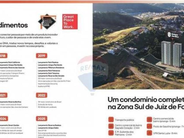 Apartamento de 2 quartos no Residencial Unique Jardins, Juiz de Fora/MG