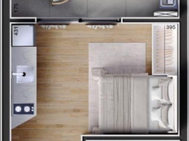 Apartamento de 31 m2 com 1 quarto à venda em Bacacheri