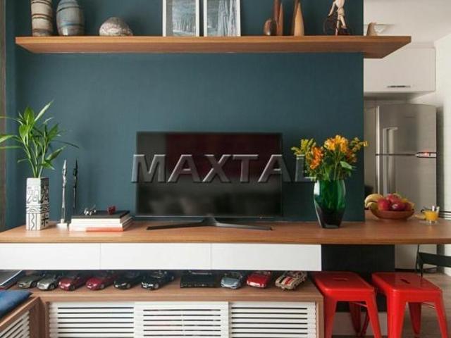 Apartamento de 37m², 1 dormitório, 1 sala, 1 banheiro, 1 vaga na Consolação