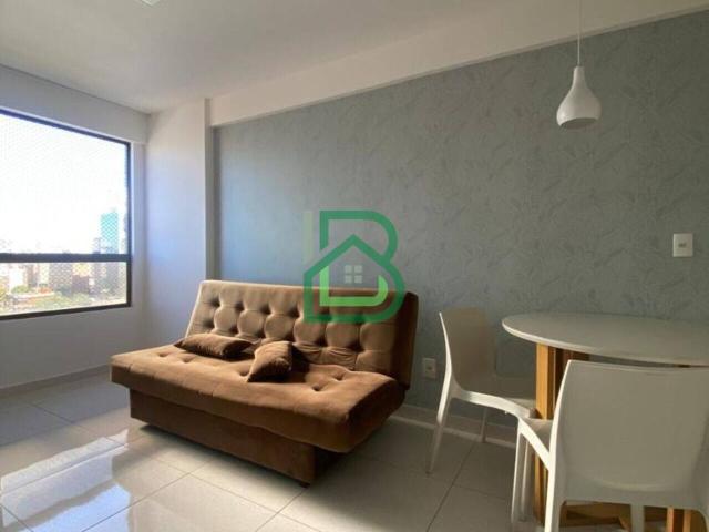 Apartamento de 34 m² na Estácio Coimbra Paissandu Recife PE, aluguel por R$ 3.100/mês