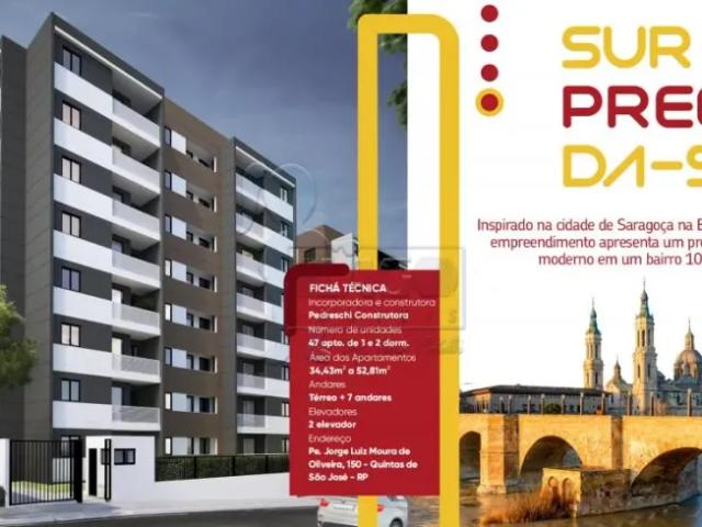 Apartamento de 34m² com 01 quarto à venda Quintas de São José