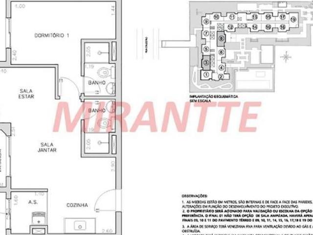 Apartamento de 38m² com 2 quartos