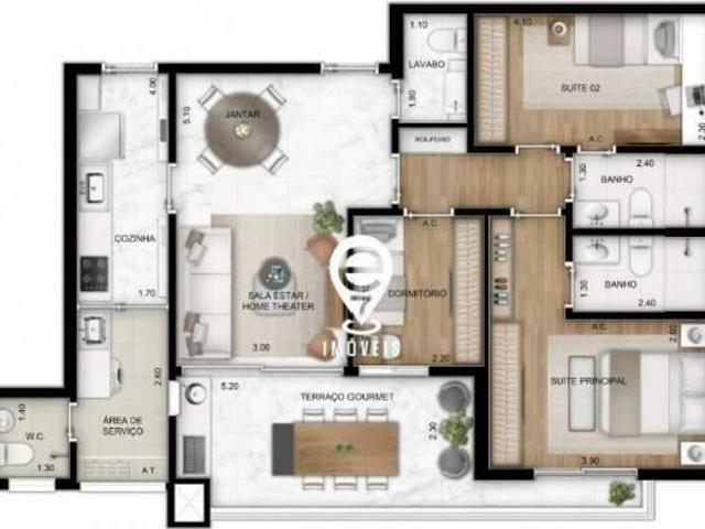 Apartamento de 3 dormitórios em localização privilegiada a 800m do metrô São Paulo Morumbi