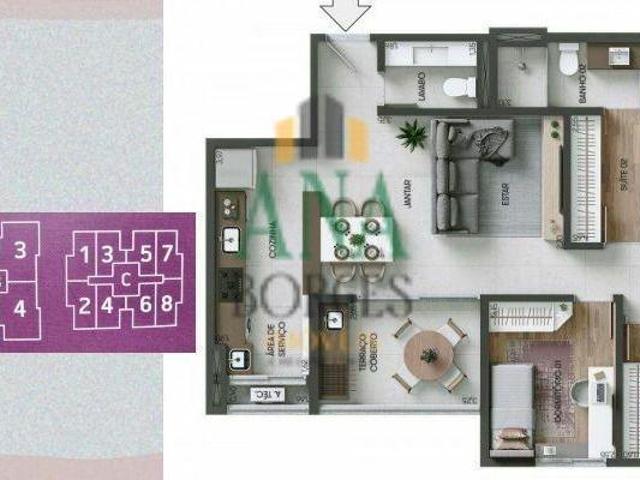 Apartamento de 3 dormitórios