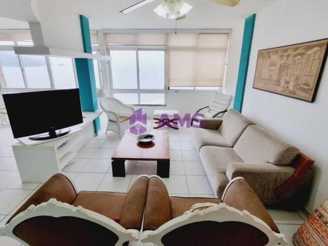 Apartamento de 3 quartos com vista total do mar Embaré, Santos/SP