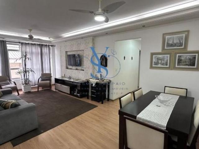 Apartamento de 3 quartos no Marapé, Santos SP: venda ou locação 109m², sala ampla e 2 banheiros