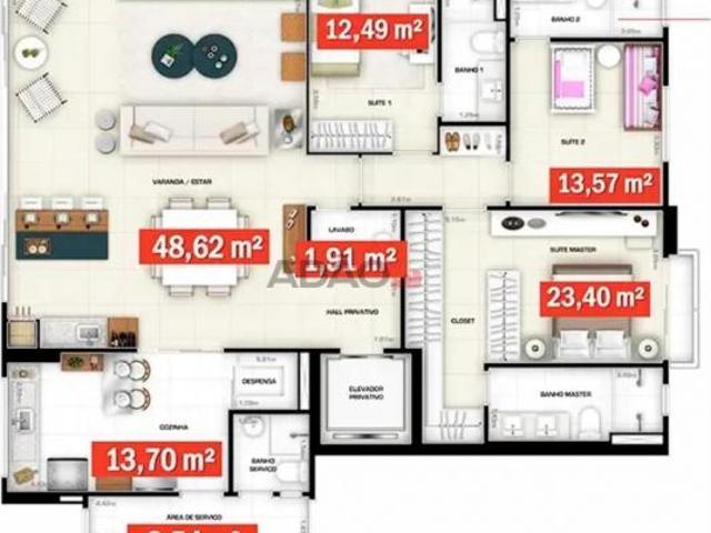 Apartamento de alto padrão Âme Infinity Home Apartamento com 3 Quarto s por R$ 1950000.00 no setor